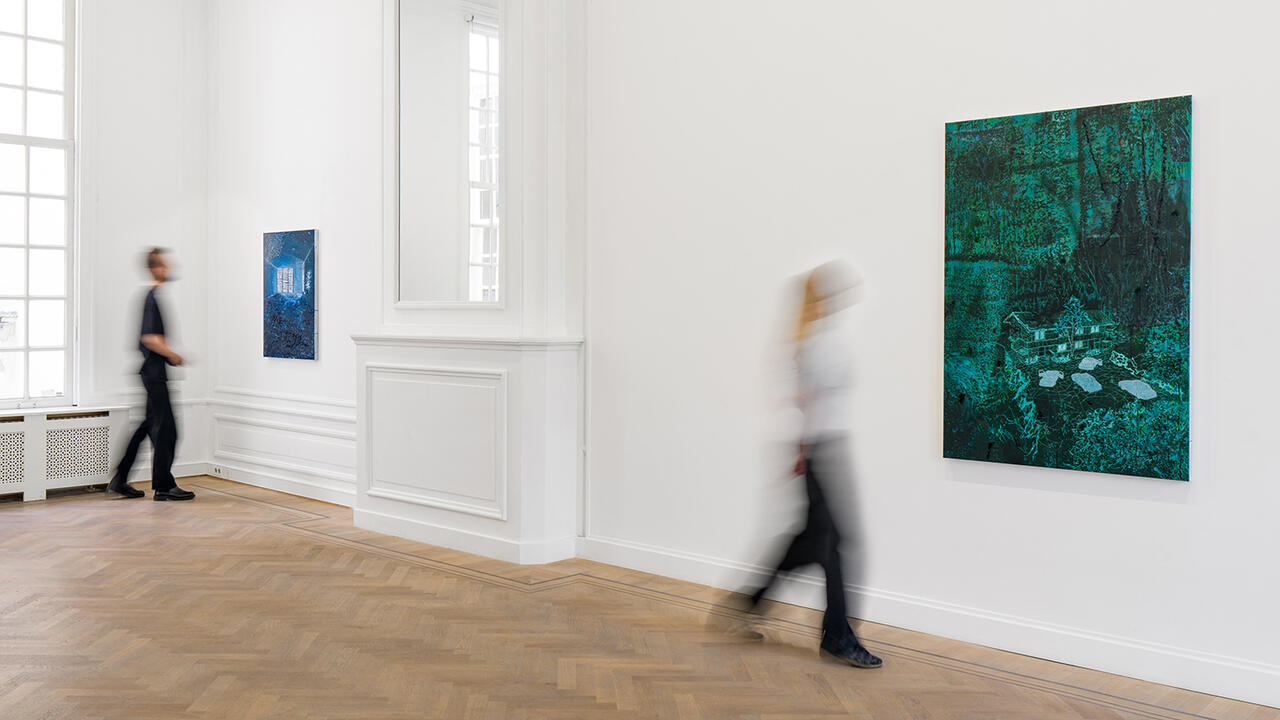 Michael Raedecker | back on earth | Grimm | Galleries | Frieze